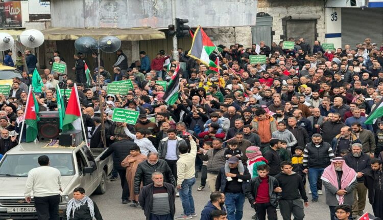 مسيرات في محافظات المملكة تندد بالعدوان الإسرائيلي المستمر على غزة